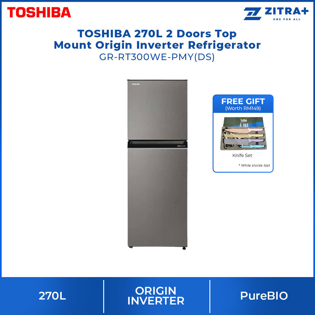 TOSHIBA 220L / 270L / 310L 2 Doors Top Mount Origin Inverter ...