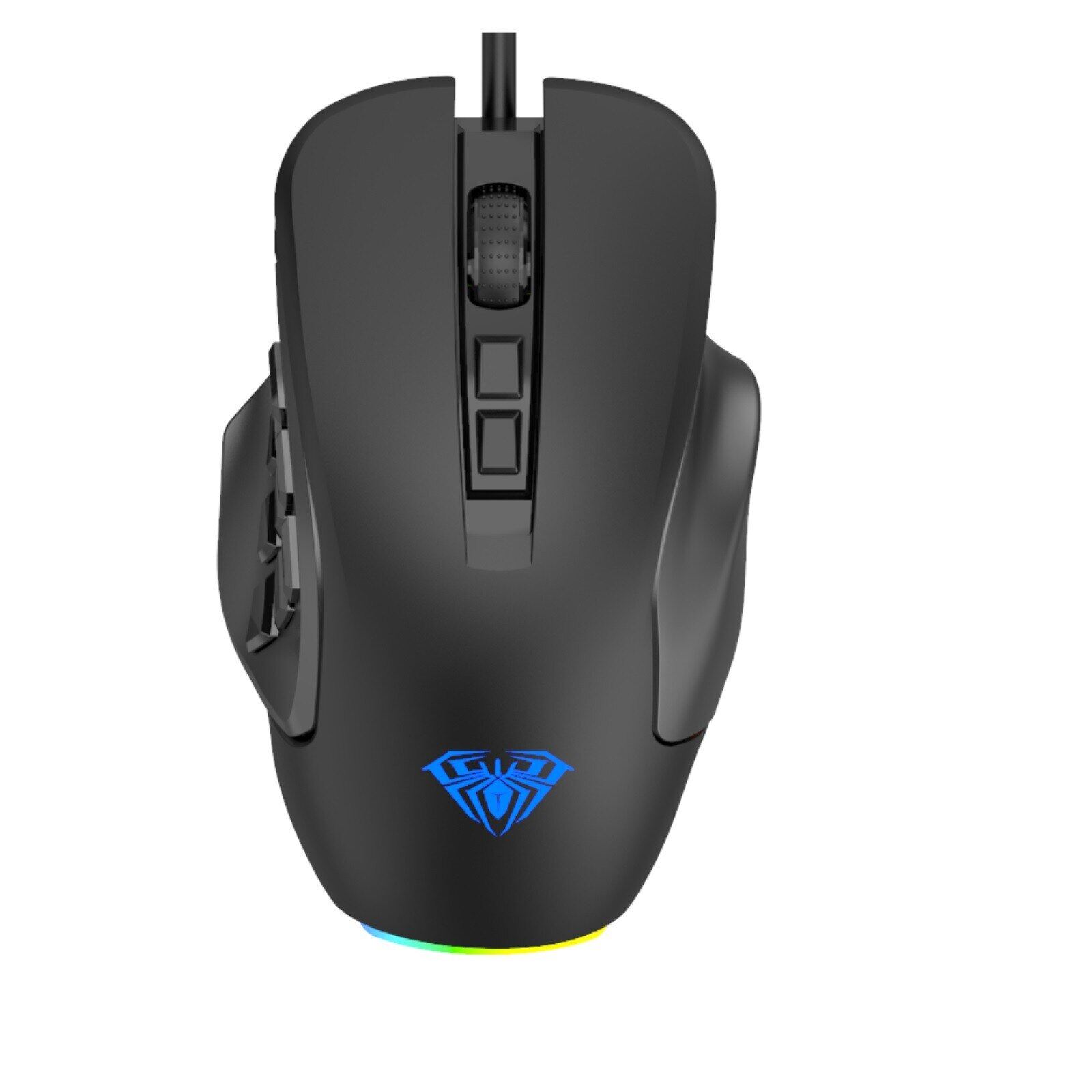 AULA H510 10000 DPI Adjustable Gaming Mouse RGB Backlight Programmable ...