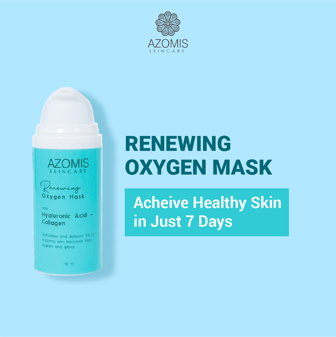 Azomis Skincare Oxygen Bubble Mask 30ml Natural Ingredients | Lazada