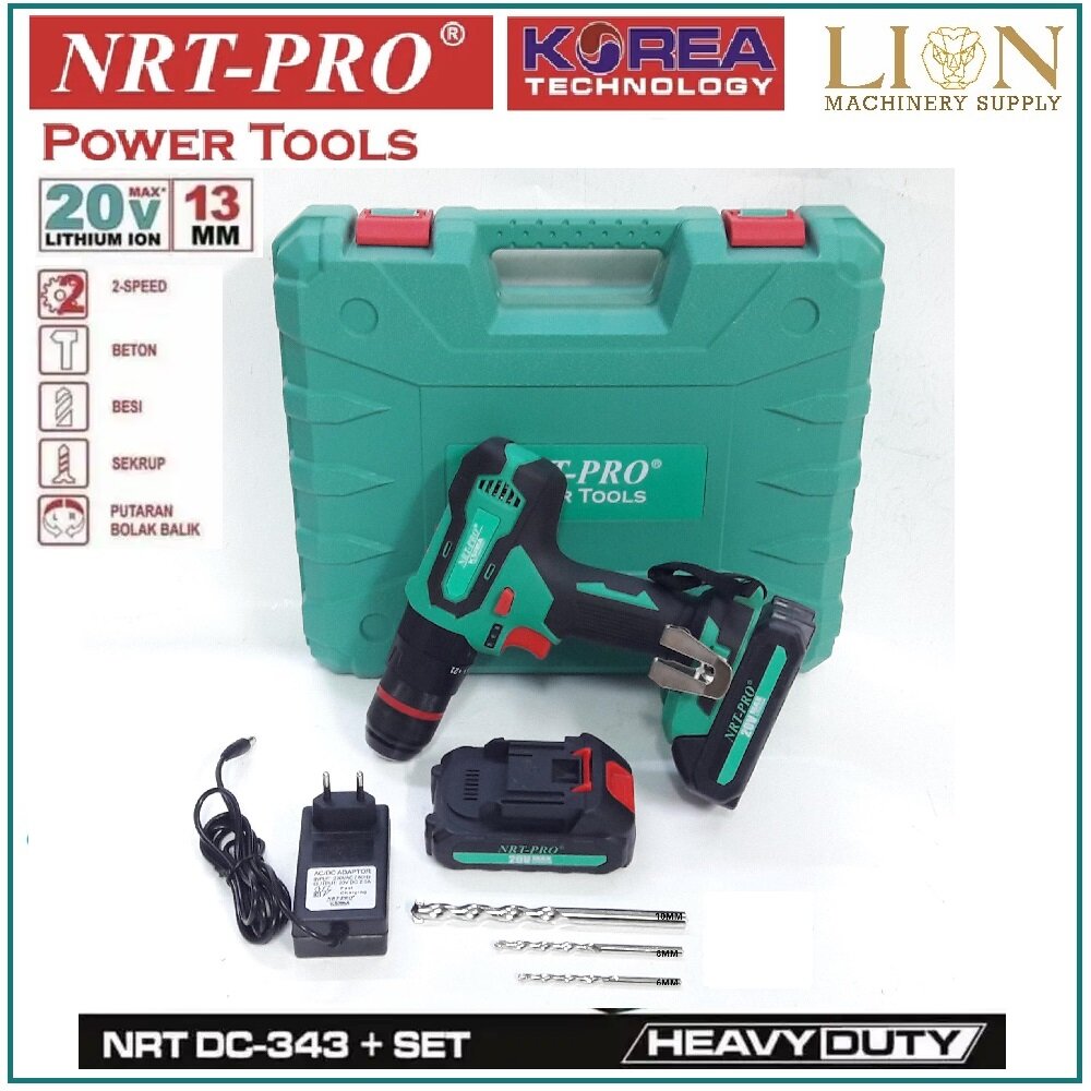 NRT PRO 20V Li-ion 1/2 Cordless Impact Hammer Drill Driver - HEAVY DUTY ...