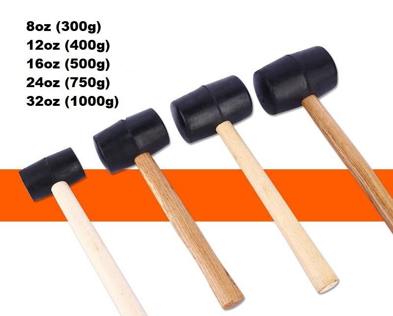 Wood Handle Rubber Mallet Hammer / Hammer Getah 木柄胶槌锤 | Lazada