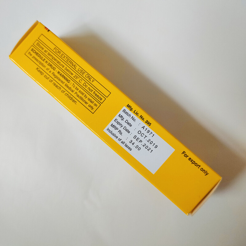 จุดเดิมอินเดียเนปาลสีเหลืองขนาดเล็ก Ointment Sonaderm-Gm Ointment ...