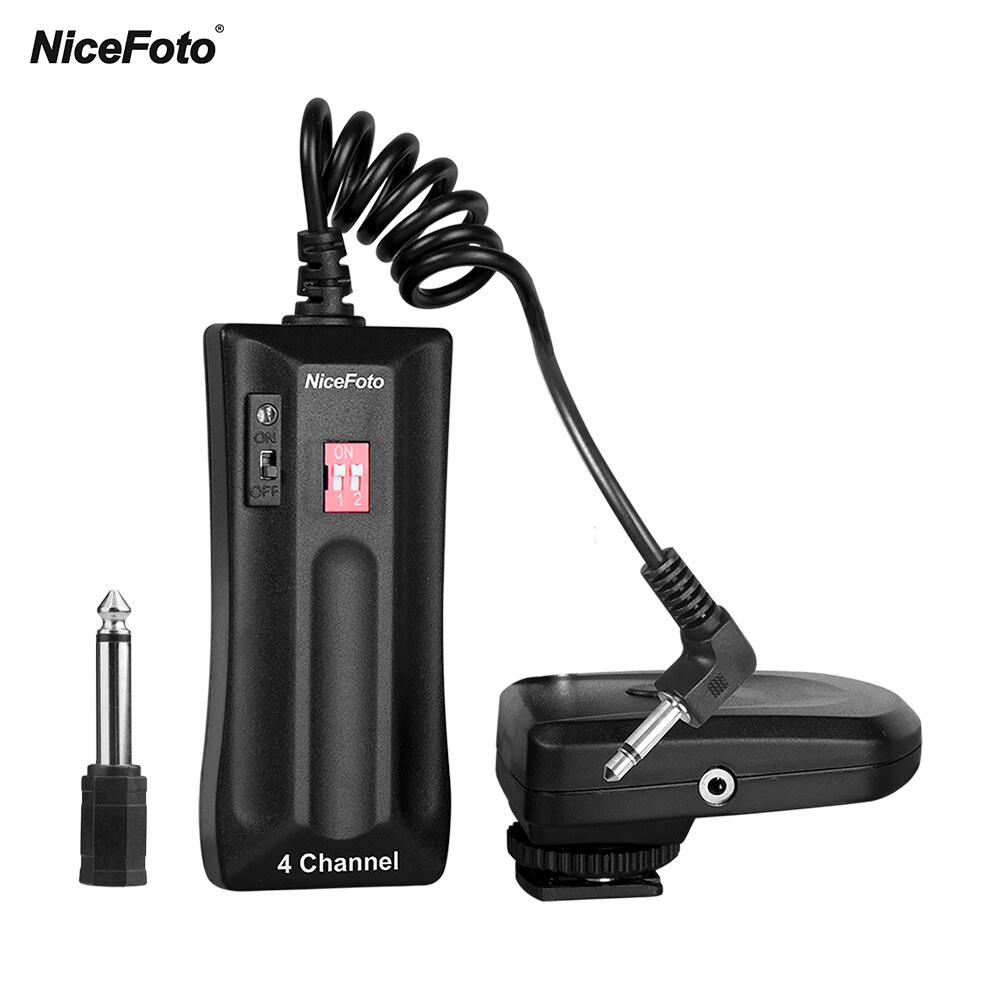 NiceFoTo Wireless Transmitter Receiver Flash Trigger with 6.35mm ...