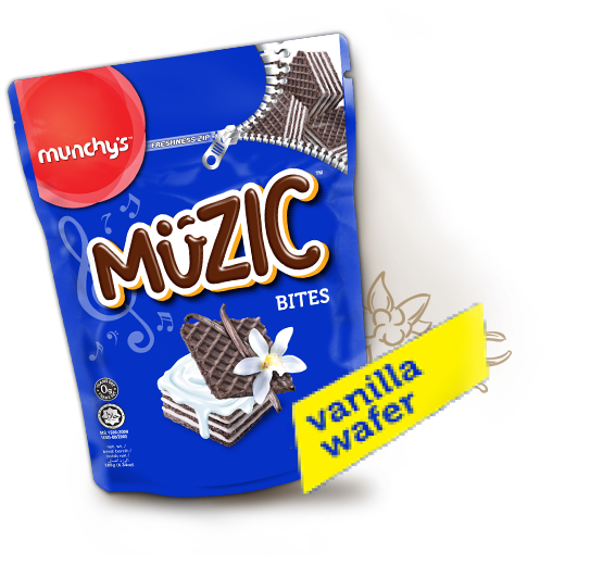 (150~180g)Munchy's Muzic Wafer Bites/Chocolate Wafe Bites/Peanut ...