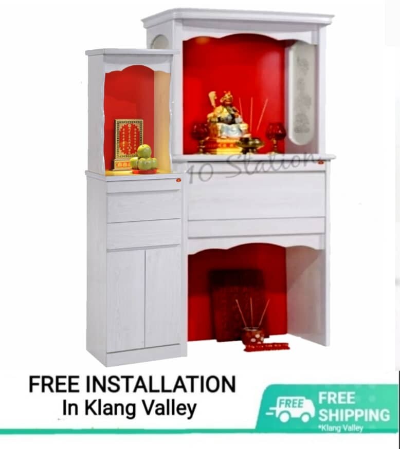 Q 10- (12 Options) 4.5 Feet Chinese Prayer Altar Table 四尺半风水神台 / 3.5 ...