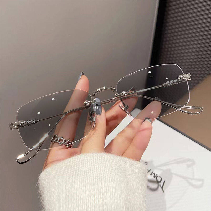 4 in 1 Photochromic Myopia Eyeglasses for Women -400 to 0 Anti Blue ...