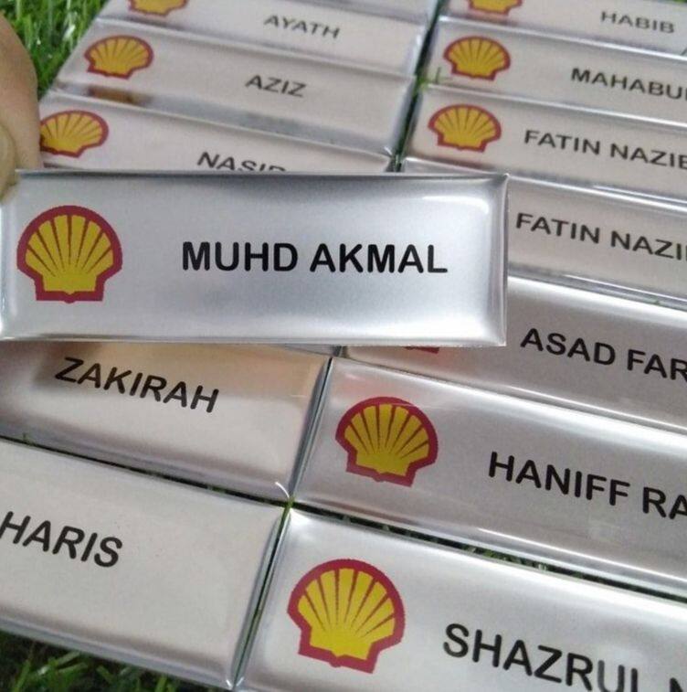 NAME TAG EPOXY ACRYLIC SHELL (75x25MM) | Lazada