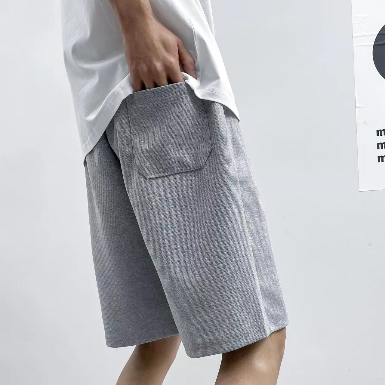 2236 # Ready Stock Original Jordan∮ Shorts Unisex Grey Beach Shorts ...