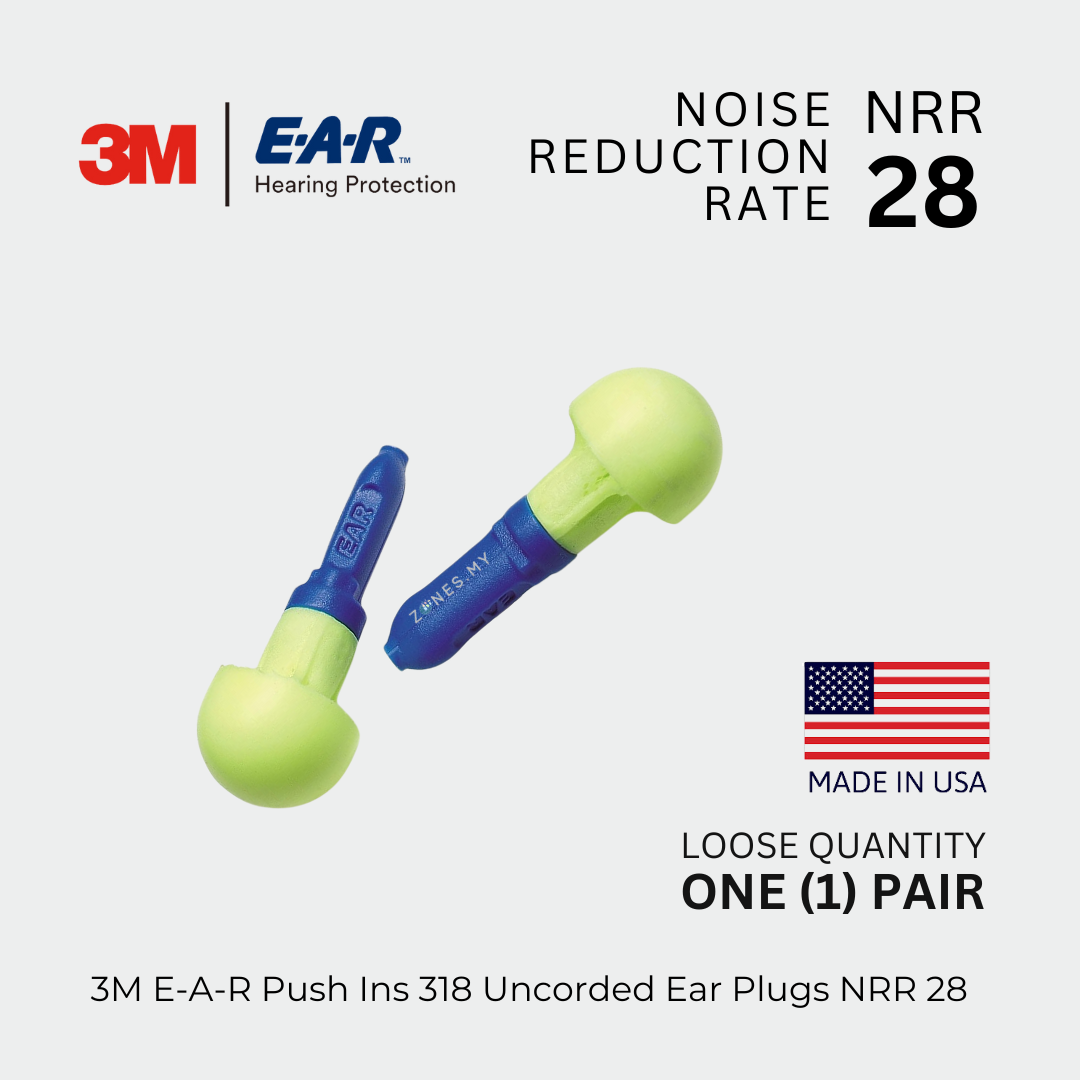 ORIGINAL USA STOCK | 3M E-A-R Push Ins 318 Uncorded Flexible Foam Ear ...