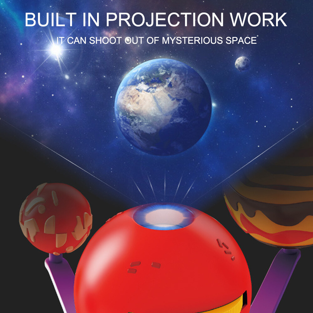 Solar System Planetarium Projector สำหรับเด็ก Glow In The Dark Solar ...