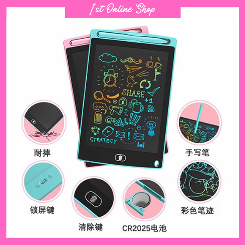 Papan Lukis Tulis Graphic Tablet Drawing Tablet LCD Writing Tablet ...