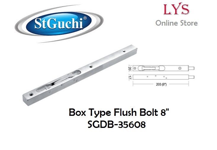 [LYShardware][St Guchi] Box Type Flush Bolt 8" [SGDB-35608] - Premium & Hight Quality Flush Bolt ...