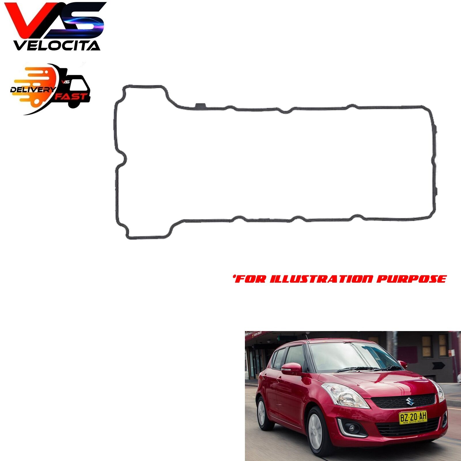 SUZUKI VALVE ROCKER COVER GASKET SWIFT 1.4 2010-2017 GENUINE PARTS ...