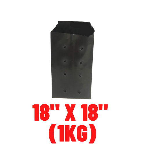1KG POLYBAG UV Hitam Polibag Tebal Poly Bag Fertigasi Black Nursery ...