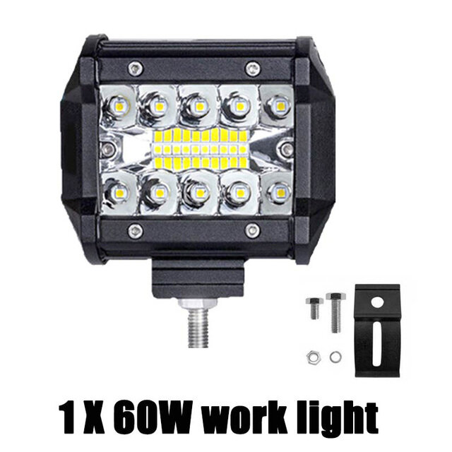 4 Inch 60W LED Work Light Bar Fog Lamp Off Road Driving Lights ...
