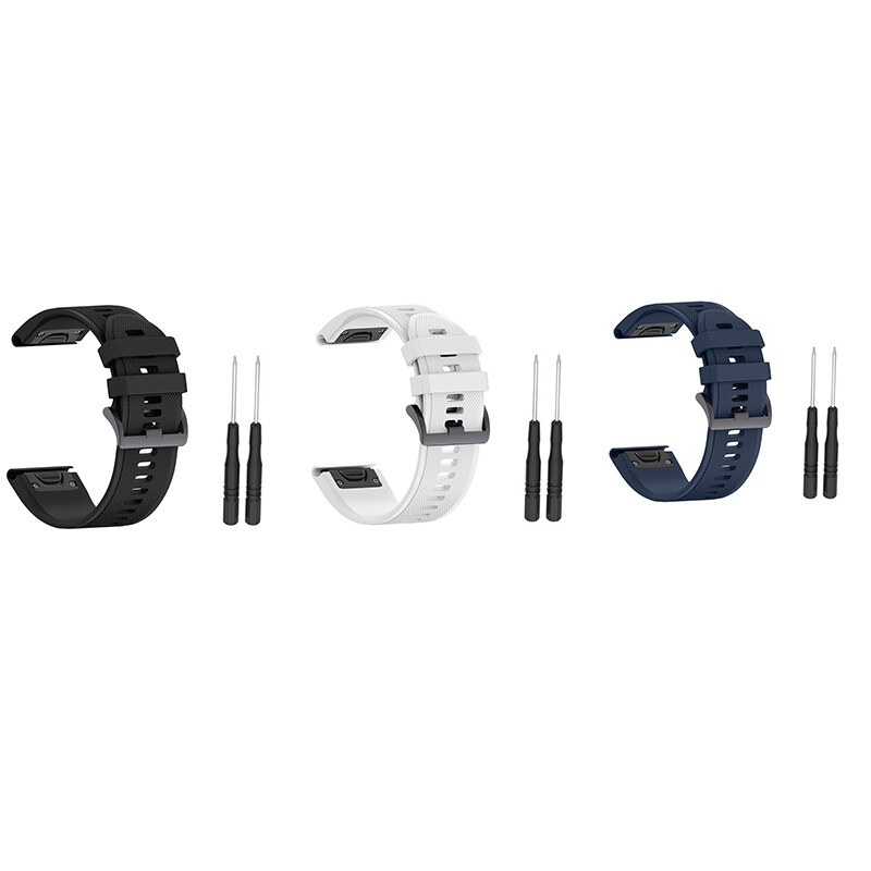 Quick Release Silicone Watch Band Wrist Strap Belt for Garmin Fenix 5X ...