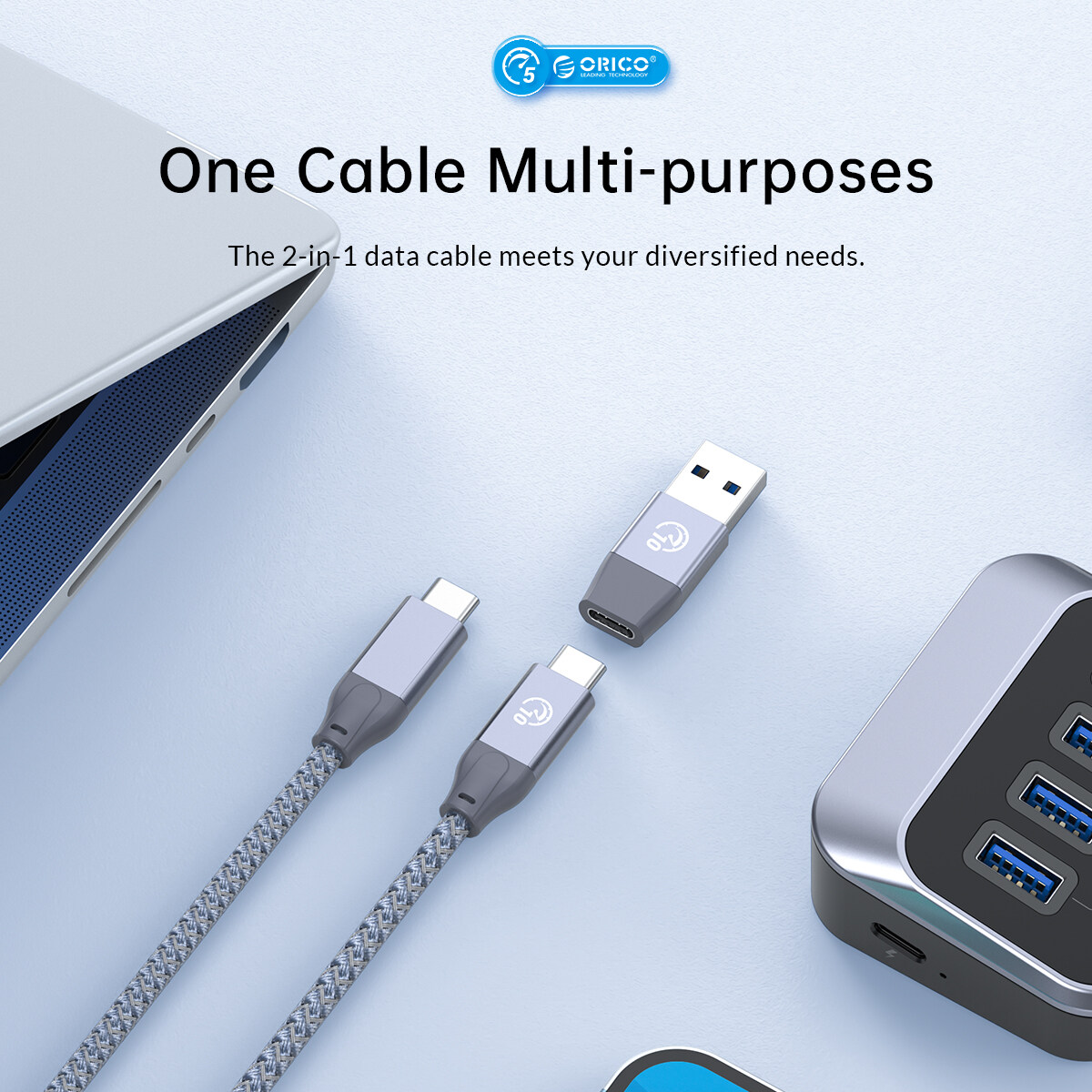 Active USB Hub 3.0 ORICO 7พอร์ต USB Data Hub Splitter พร้อมพอร์ตชาร์จ ...