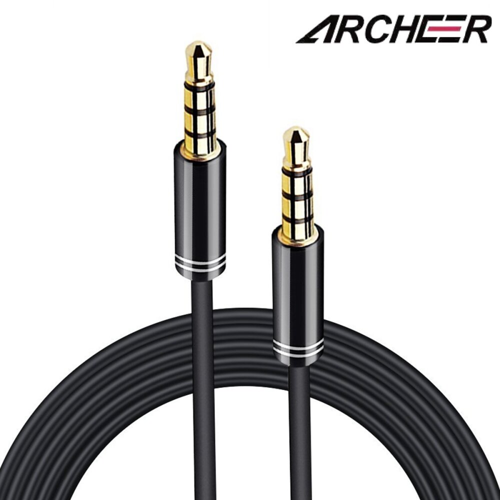 ARCHEER 3.5mm Male to Male Audio Cable 4 Pole Stereo Aux Cable ...