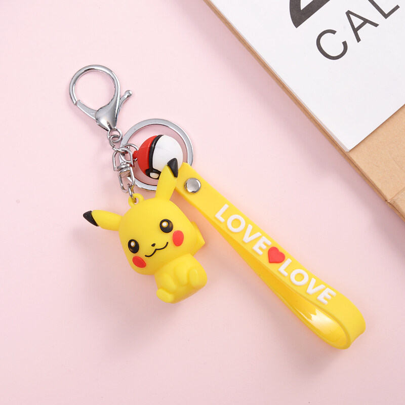 Pikachu Cute Keychain Rantai Kunci Pokemon Comel Pikachu | Lazada