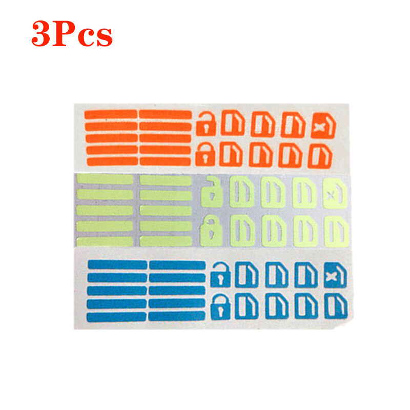 Car Window Luminous Sticker Button Door Night Safety Fluorescent Decals ...