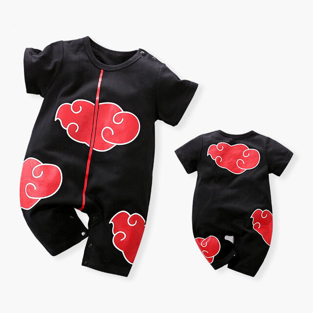 Anime Naruto Baby Romper Akatsuki Kakashi Go-ku Luffy Soron Baby Short ...