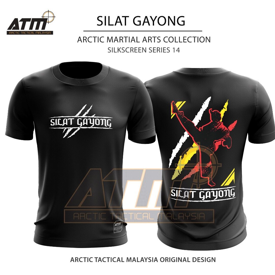 🔥Promosi hebat🔥 Microfiber eyelet Silkscreen T shirt baju ufc silat ...