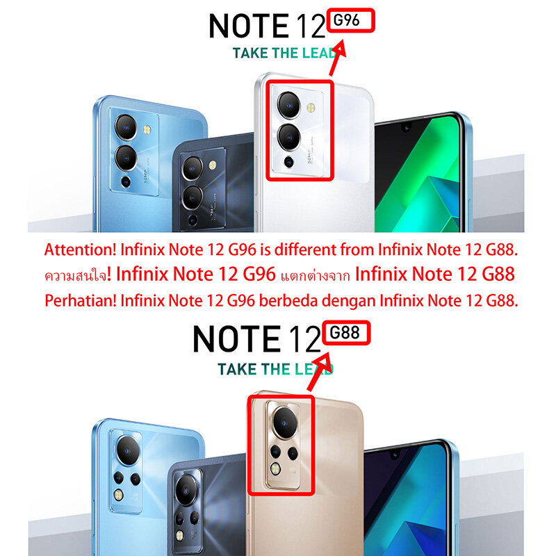 เคส Infinix Note 12 G96 G88ล่าสุด2022แบรนด์น้ำภาพประกอบใสซิลิโคนอ่อน ...
