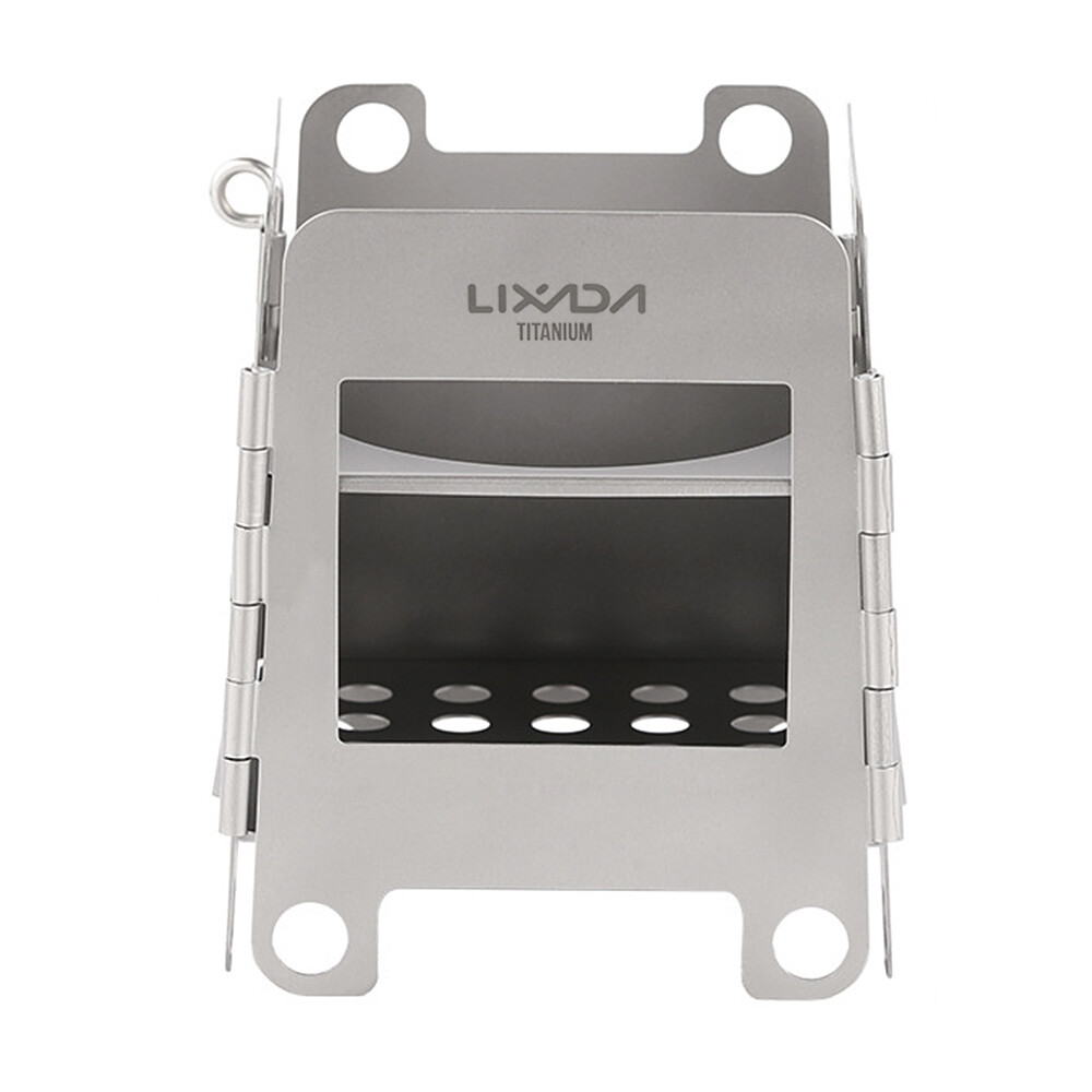 Lixada แบบพกพาไทเทเนี่ยมน้ำหนักเบาเตาไม้พับได้เตาพกพาสำหรับกลางแจ้ง ...