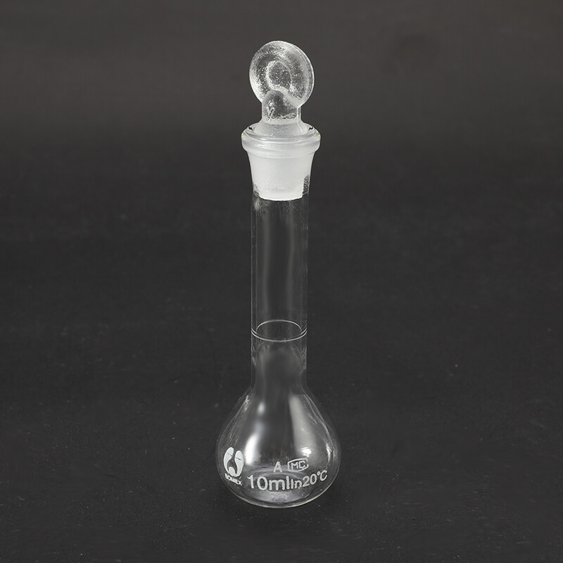 Clear Glass Volumetric Flask Glassware With Stopper Lab Chemistry 5ml ...