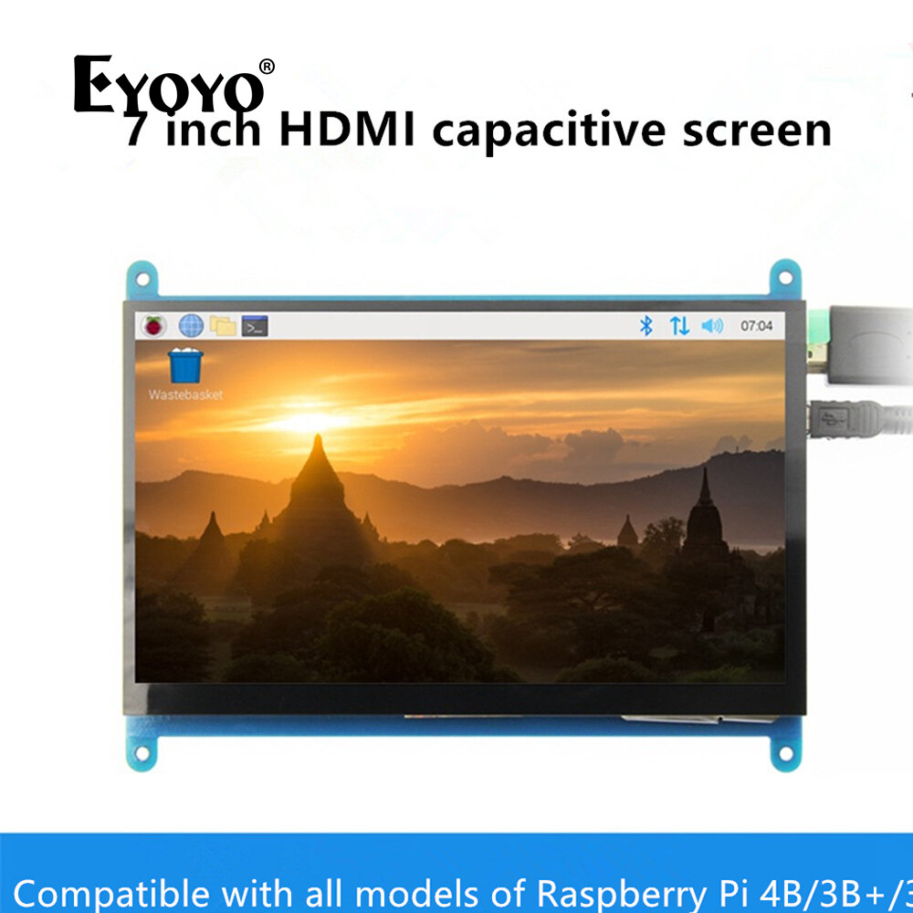 EYOYO 7 Inch Touch Portable Monitor Panel IPS Raspberry LCD Display ...