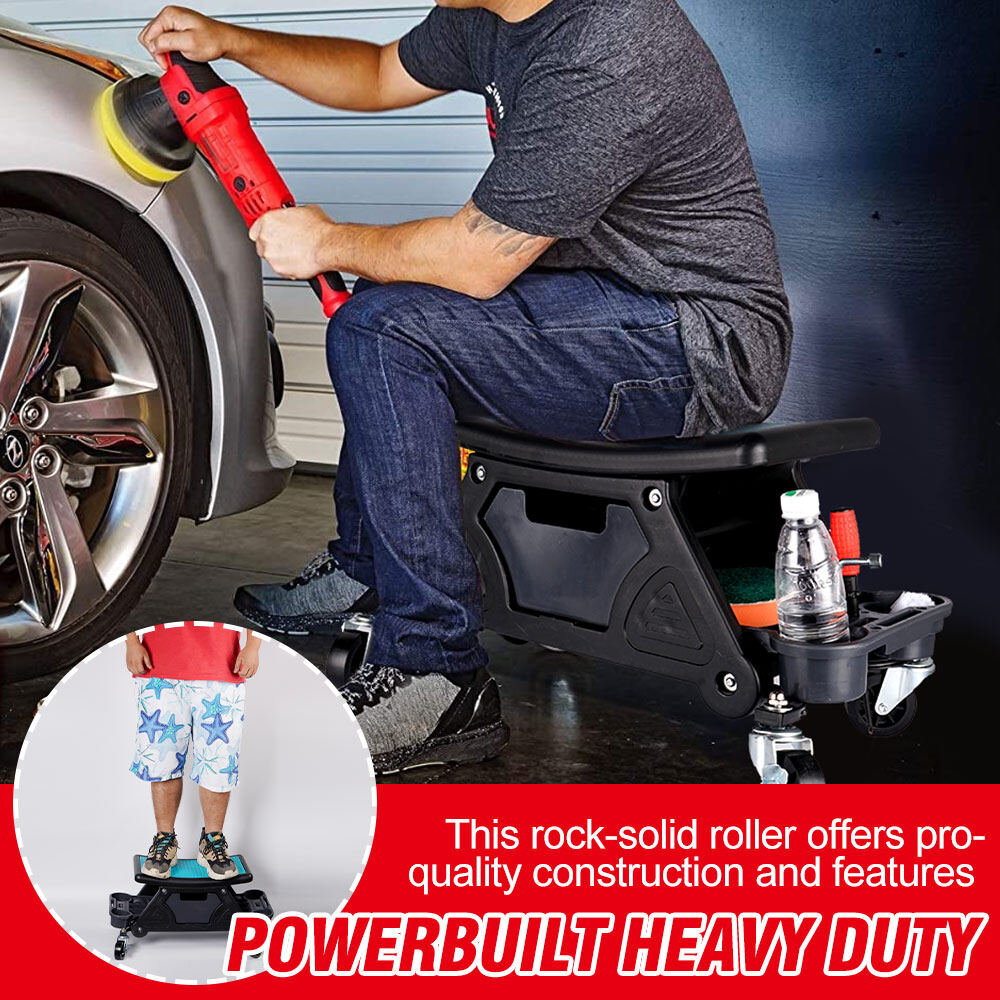 ONEVAN 300LBS Rolling Mechanic Stool Seat Car Detailing Stool Chair ...