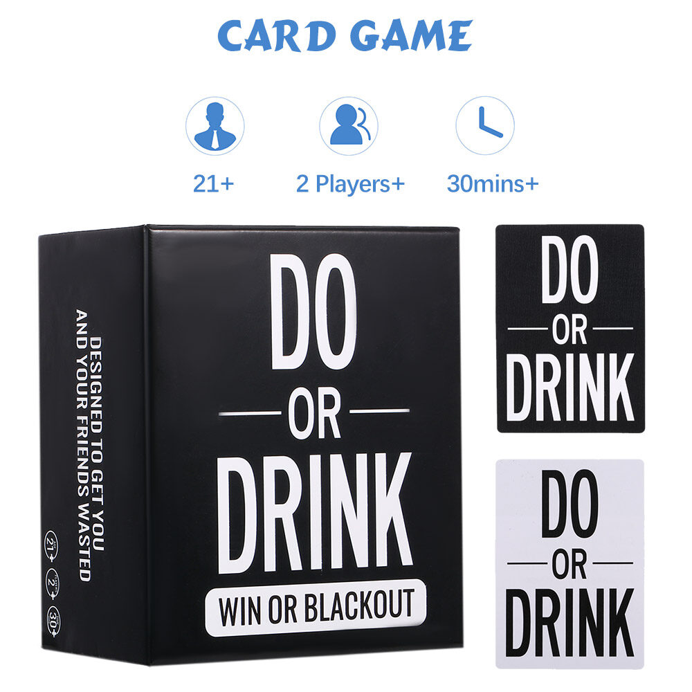 Do or Drink Game Card Win or Blackout Games for Adult Party Game Night ...