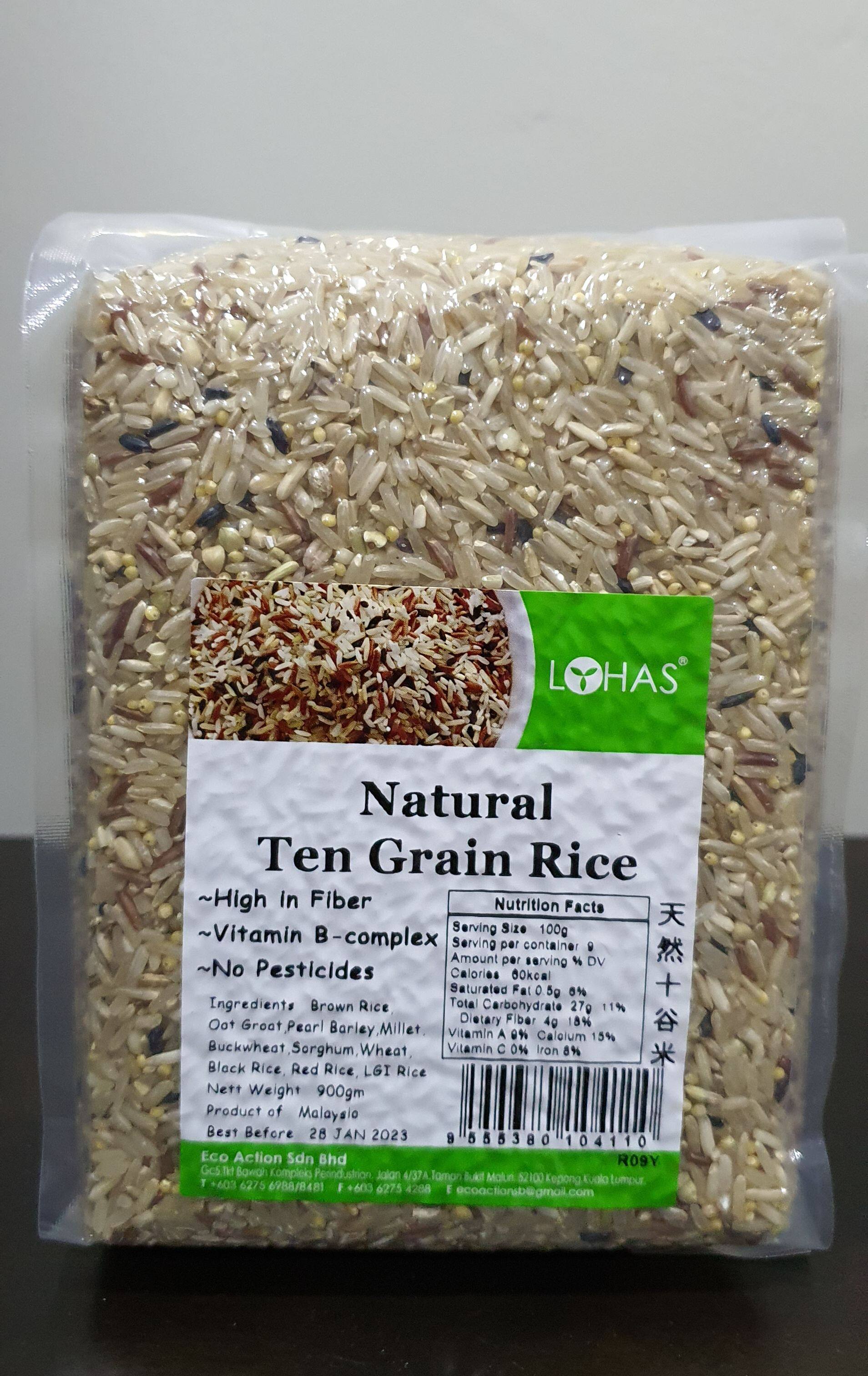 LOHAS - Natural Ten Grain Rice 天然十谷米 (900g) | Lazada