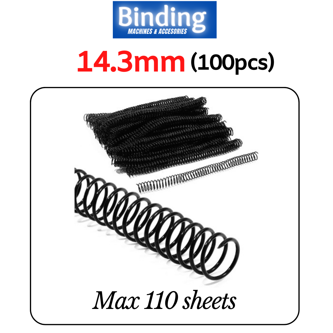 Steel Spring Coil Wire / Spiral Binding Metal Coil A4 Size (Pitch 3:1 ...