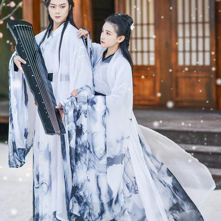 สาวใหม่นักเรียน Hanfu สตรีความยาวเท่าเอว Ru กระโปรงเสื้อใหญ่ Acacia ...
