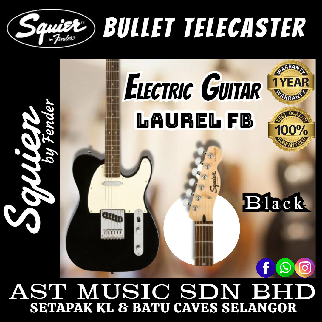 Fender Squier Bullet Telecaster Electric Guitar - Black | Lazada