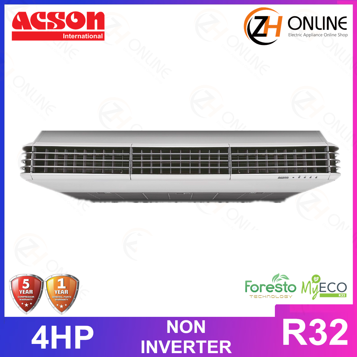 ACSON R32 4HP A3CM40C CEILING MOUNTED ( CEILING EXPOSED ) A3CM C SERIES A3CM40C & A3LC40D 3PHASE ...