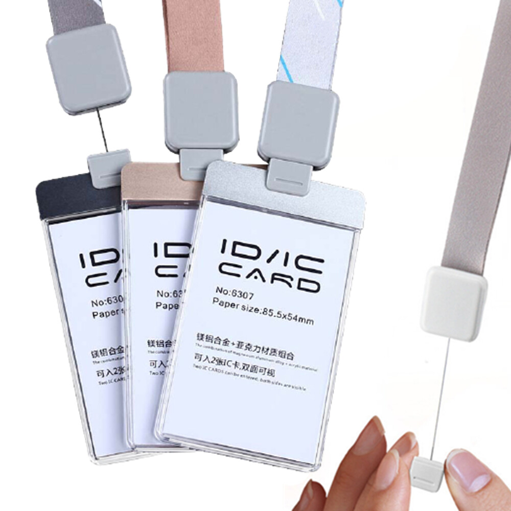 ID IC Card Case Breakaway Badge Holder Clear Badge Holder Work Card ...