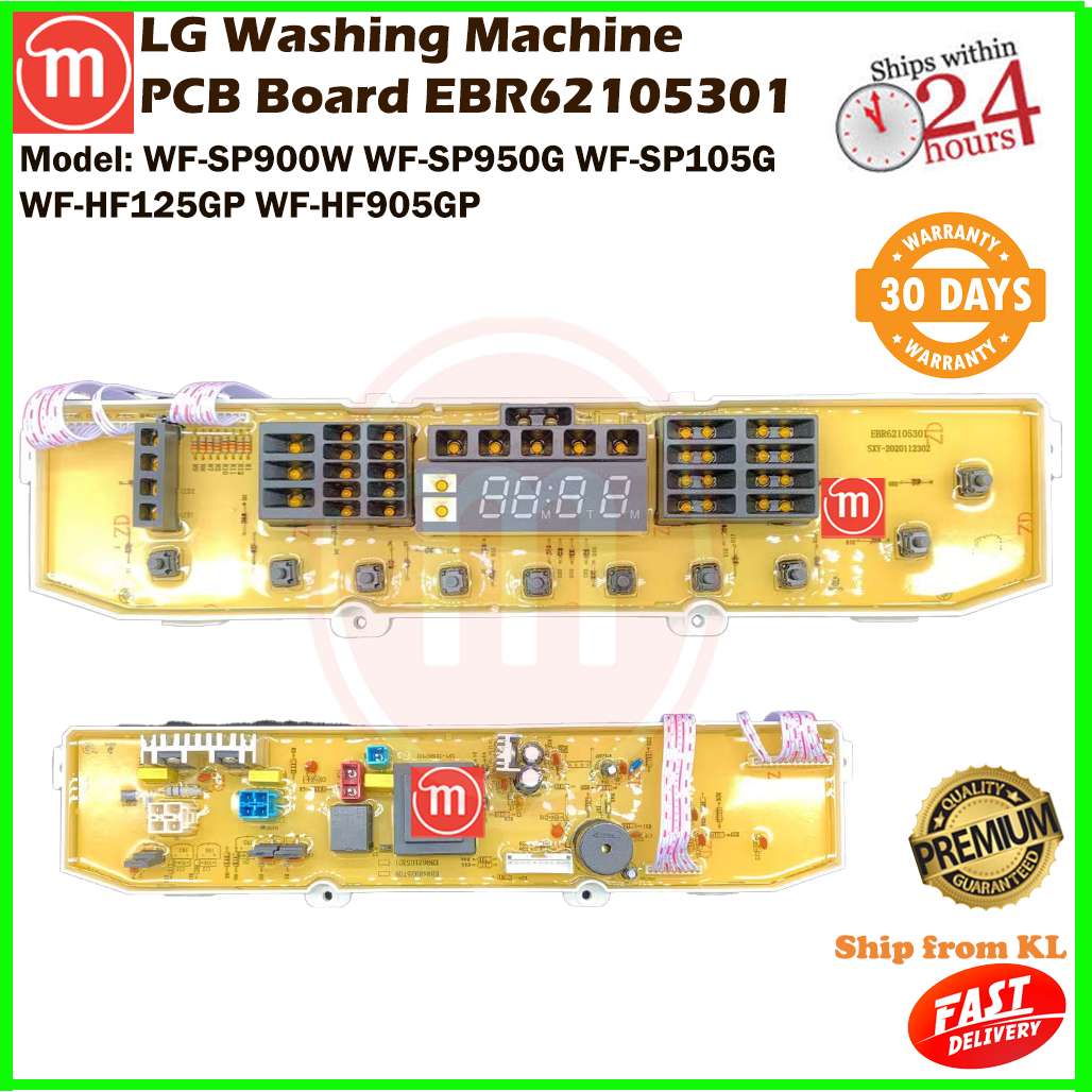 LG Washing Machine PCB Board WF-SP90S / WF-SP105G / WF-SP950G / WF ...