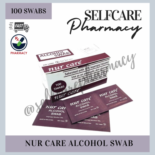 (100'S) NURCARE ANTISEPTIC ALCOHOL SWAB 100 SWABS | Lazada