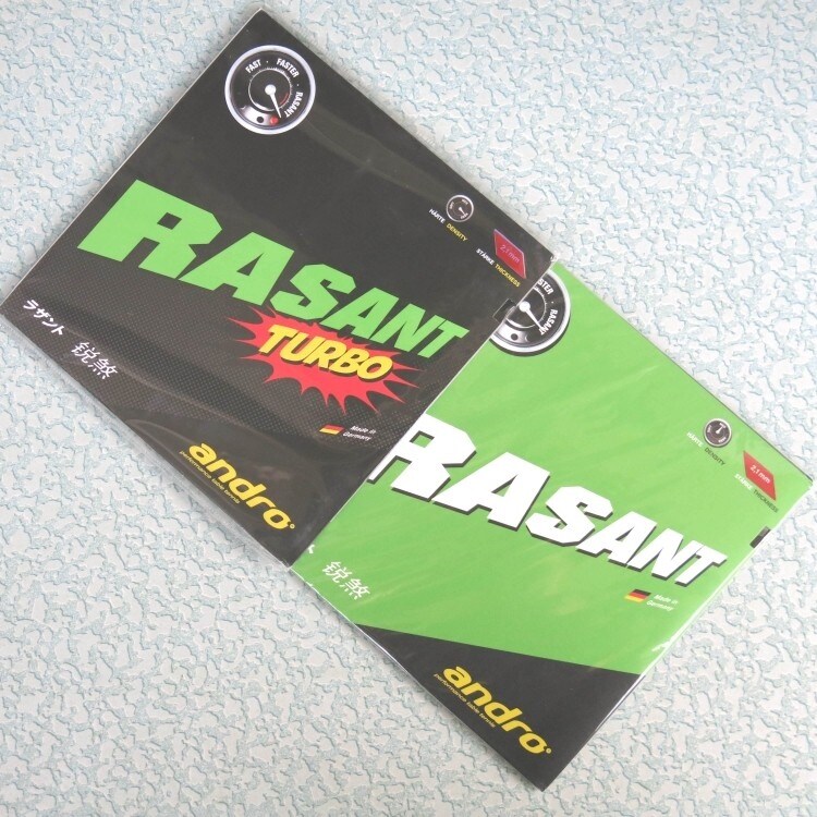 [Full Ping Pong] Genuine ANDRO Shore RASANT\Sharp Enhanced RASANT TURBO ...