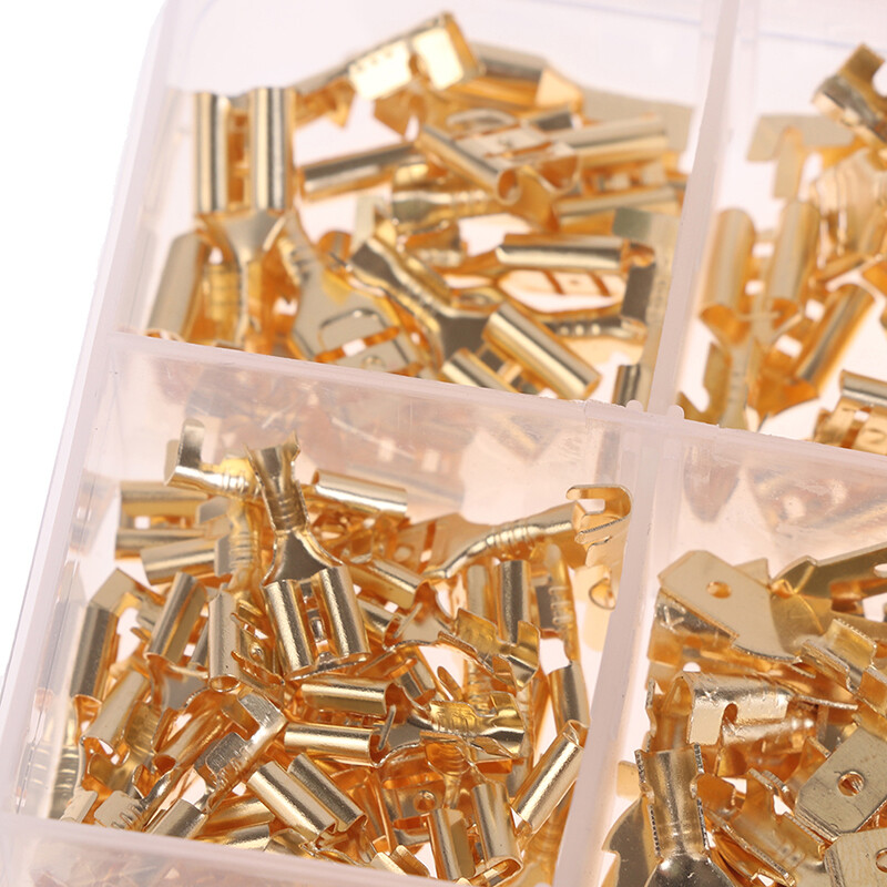 150/210/270/315Pcs 2.8/4.8/6.3MM Insulated Male Female Wire Terminals ...