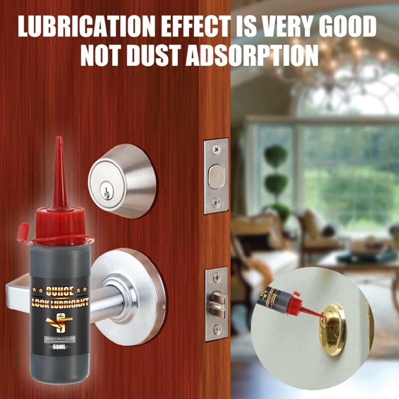 60Ml Lock Lubricant Graphite Powder Interior Door Lock Maintenance ผงก ...
