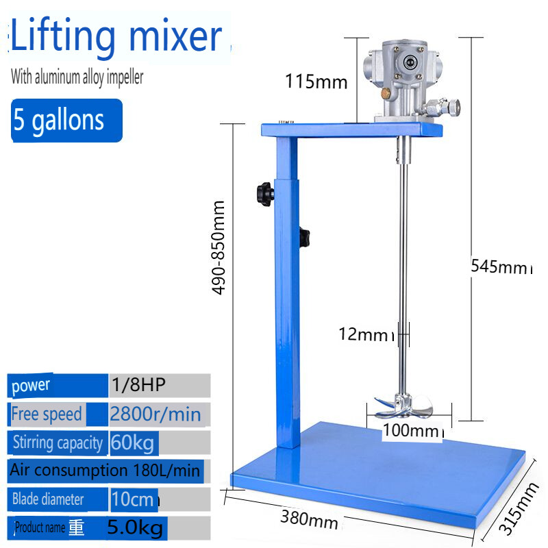 Pneumatic Paint Mixer Machine, 5 Gallon Pneumatic Paint Mixer Machine ...