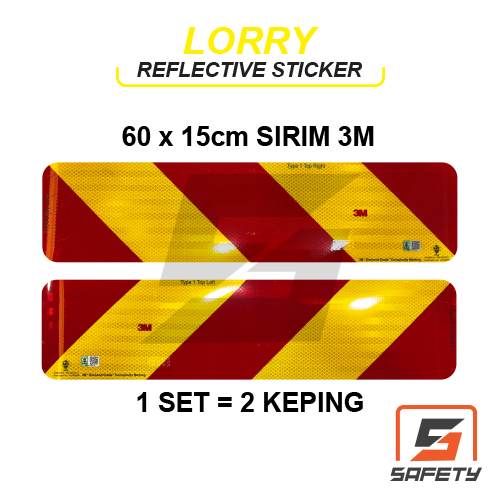 Red Yellow Lorry Sticker /sticker lorry / sticker puspakom / 3M ...