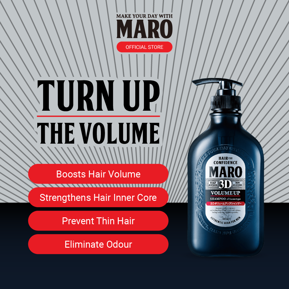 Maro Hair Shampoo - 3D Volume Up (460ml) | Lazada