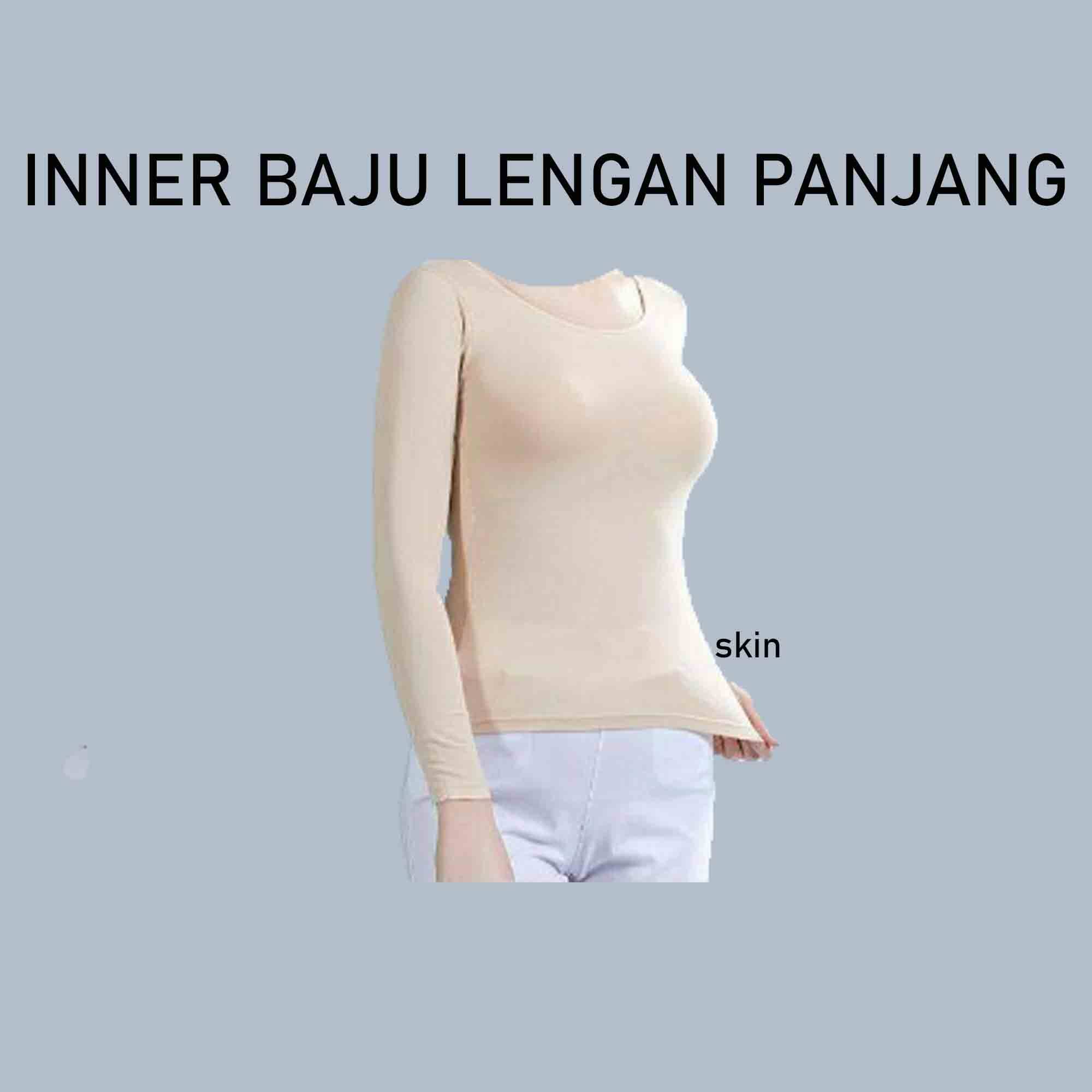 Inner Baju S-XXL Inner Baju Lengan Panjang 5 SAiZ inner selesa sejuk ...