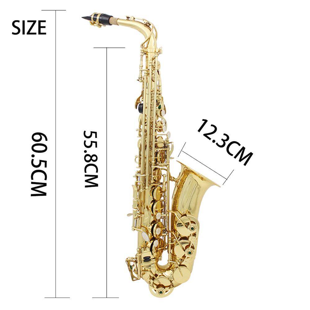 Brass Eb Alto Saxophone Lacquered Gold Woodwind Instrument Sets - TOPBK ...