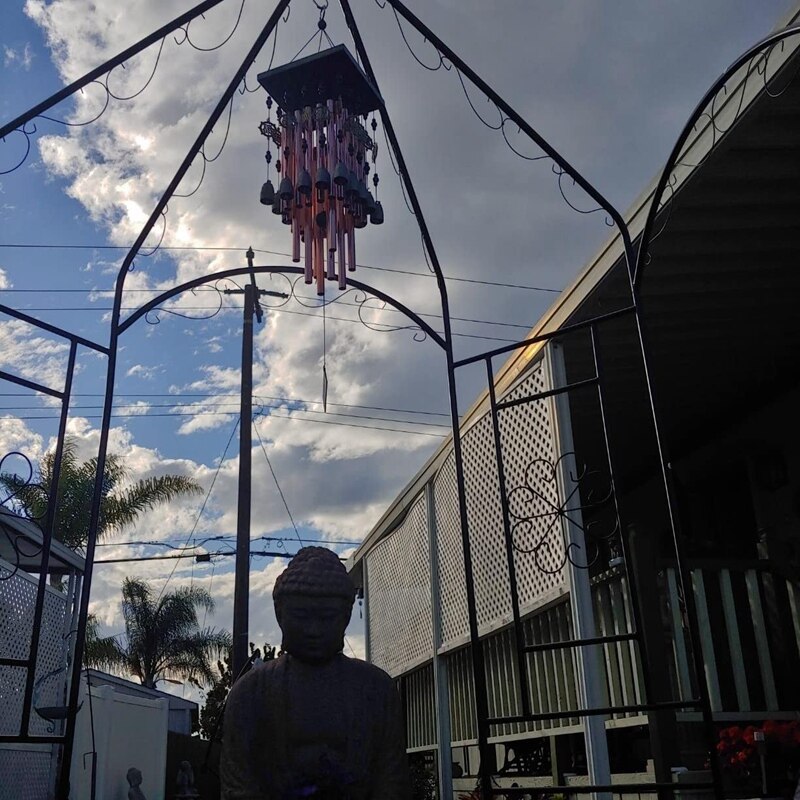 Outdoor Indoor Metal Tube Wind Chime with Copper Bell Large Windchimes ...