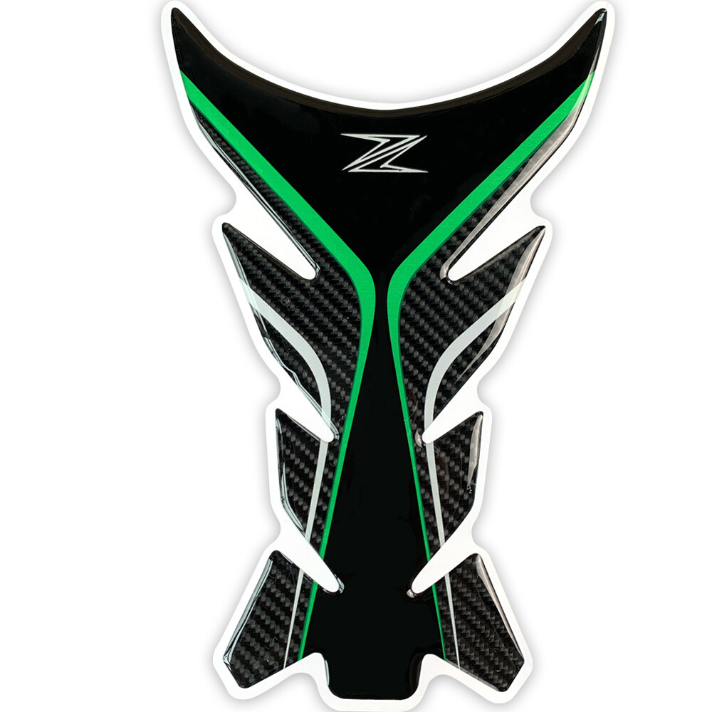 Kawasaki Z Logo Motorcycle Fuel Tank Pad Carbon Fiber Sticker Decal for ...